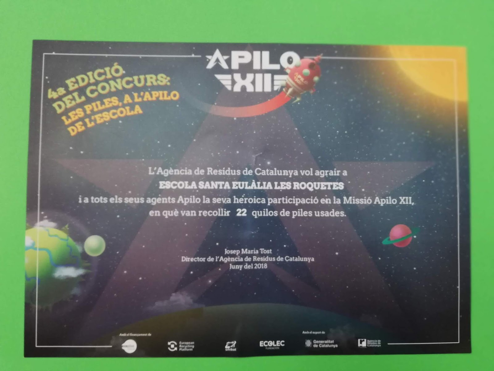 Escola Santa Eulàlia: Apilo XII