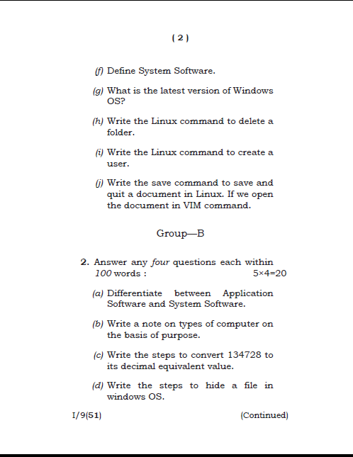 OSPU CSP DCA Computer Fundamentals Dec 2019 Question Paper - University ...