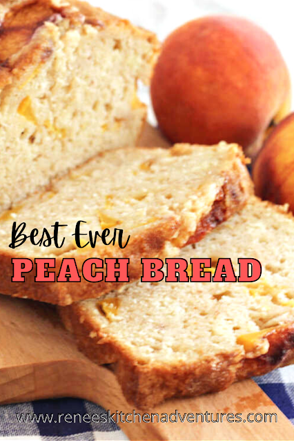 Easy Peach Bread (Fresh or Canned Peaches) | Renee's Kitchen Adventures