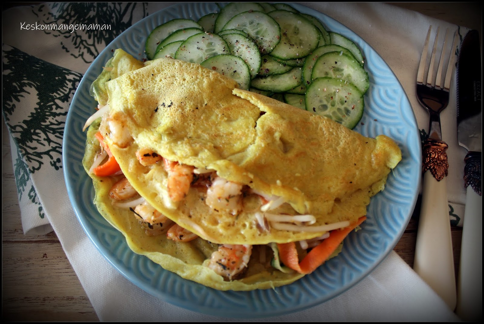 Keskonmangemaman?: Foodista Challenge #61 , crêpes vietnamiennes au ...