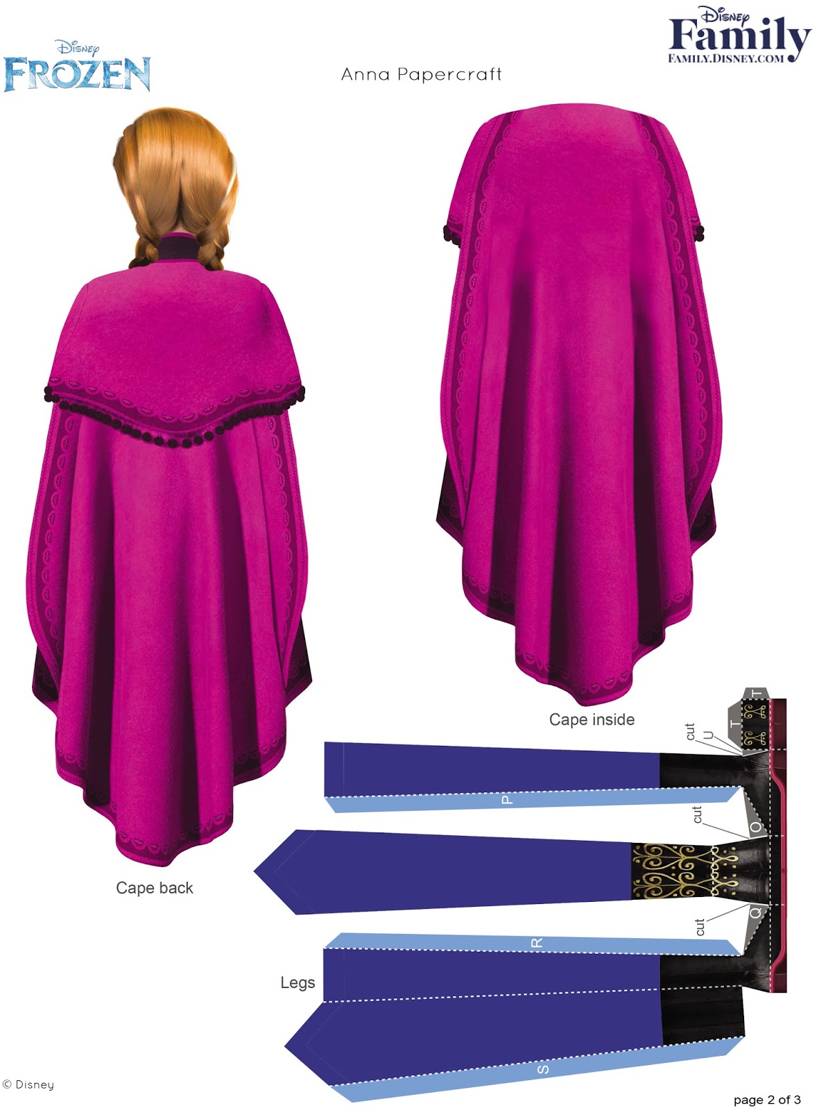 Bonecas Anna, Elsa e Olaf do Filme "Frozen" para Imprimir e Montar ...