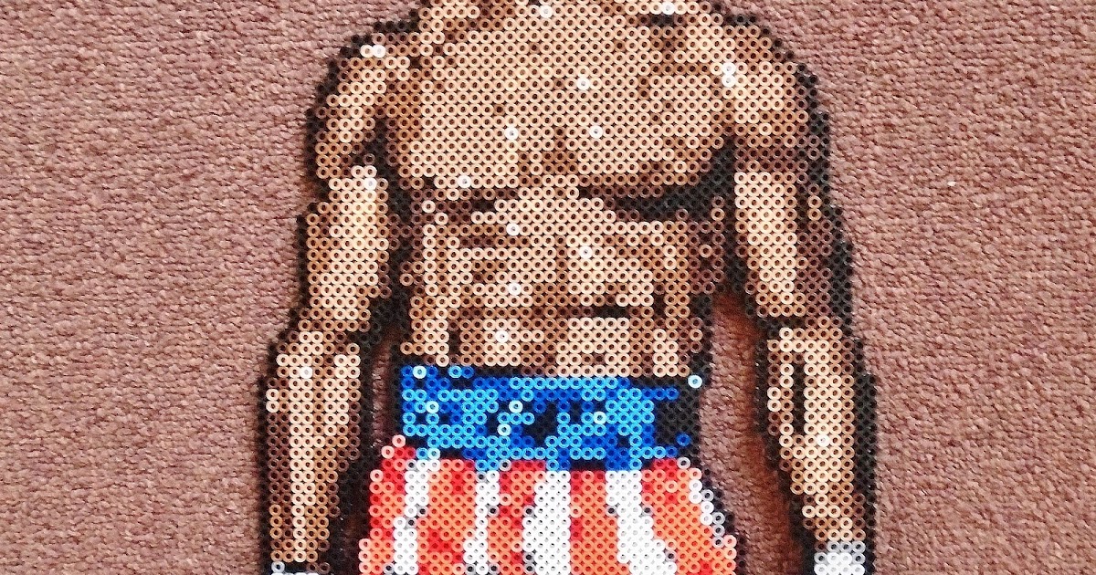 Long Black Fingers : Apollo Creed Perler Bead