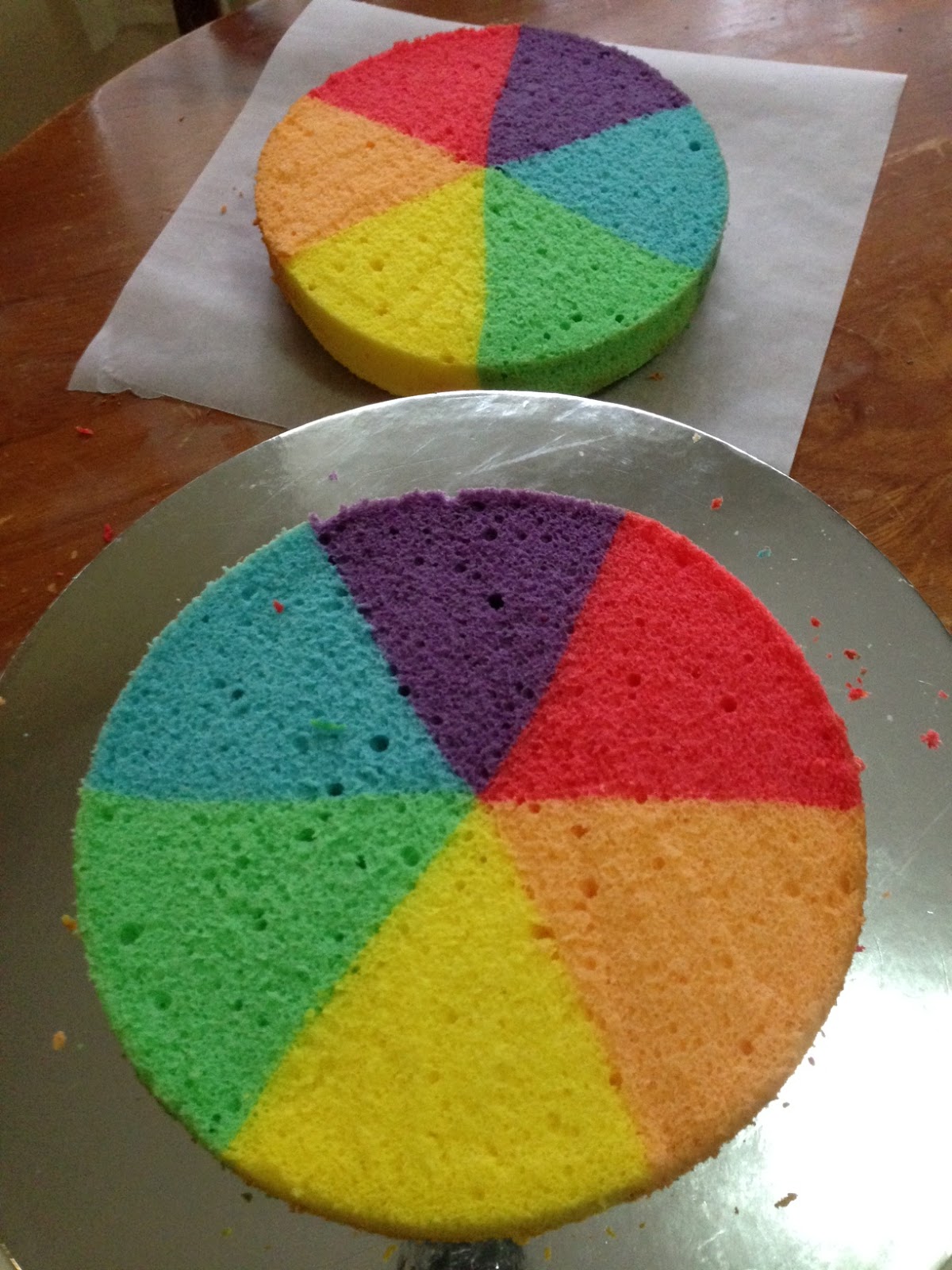 Heart of Mary: Rainbow (Colour Wheel) Chiffon Cake