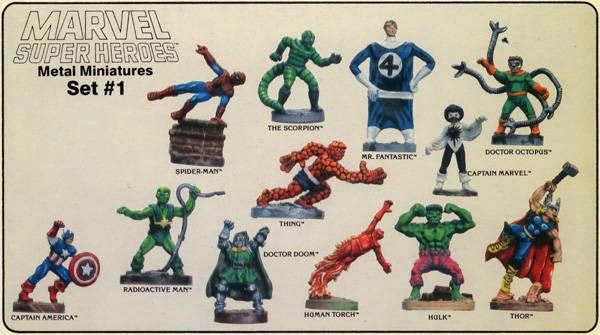The Dork Review: Marvel Super Hero Metal Miniatures Set #1-3