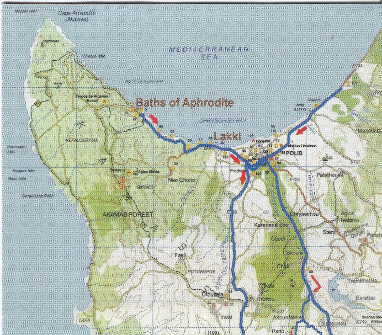 Weekend w plenerze: Cypr - zwiedzamy Łaźnie Afrodyty i Park Narodowy Akamas