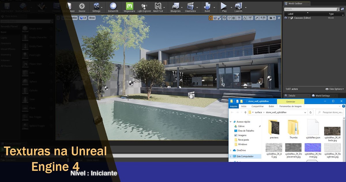Render para todos: Inserindo texturas na Unreal Engine.