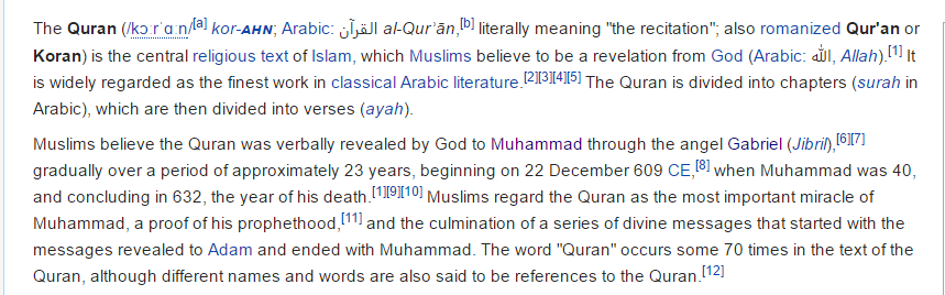 The Mindless Freaks: Muhammad's first Revelation-Archangel Gabriel