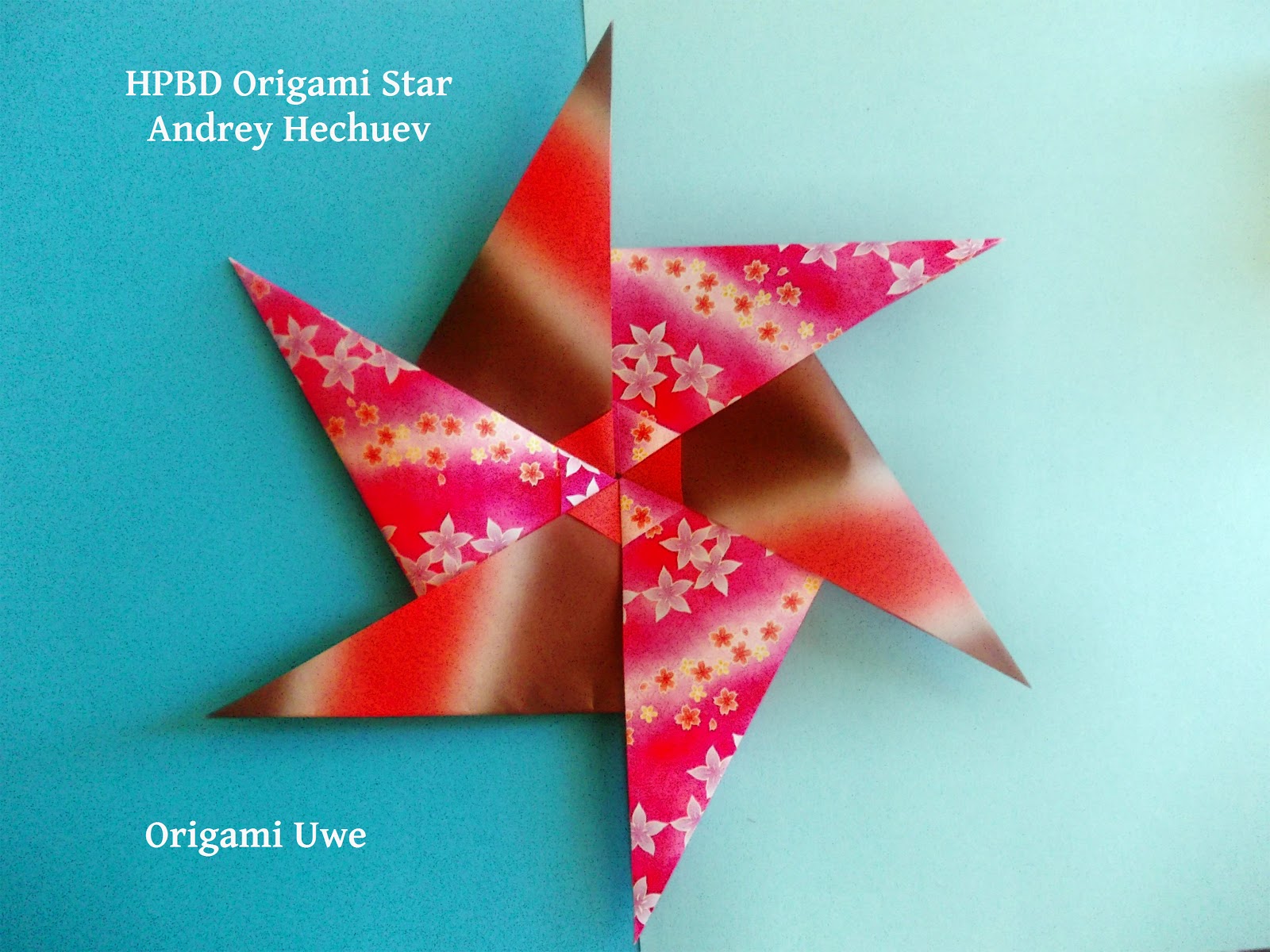 Origami, Fleurogami und Sterne : HPBD ( Happy Birthday ) Origami Star