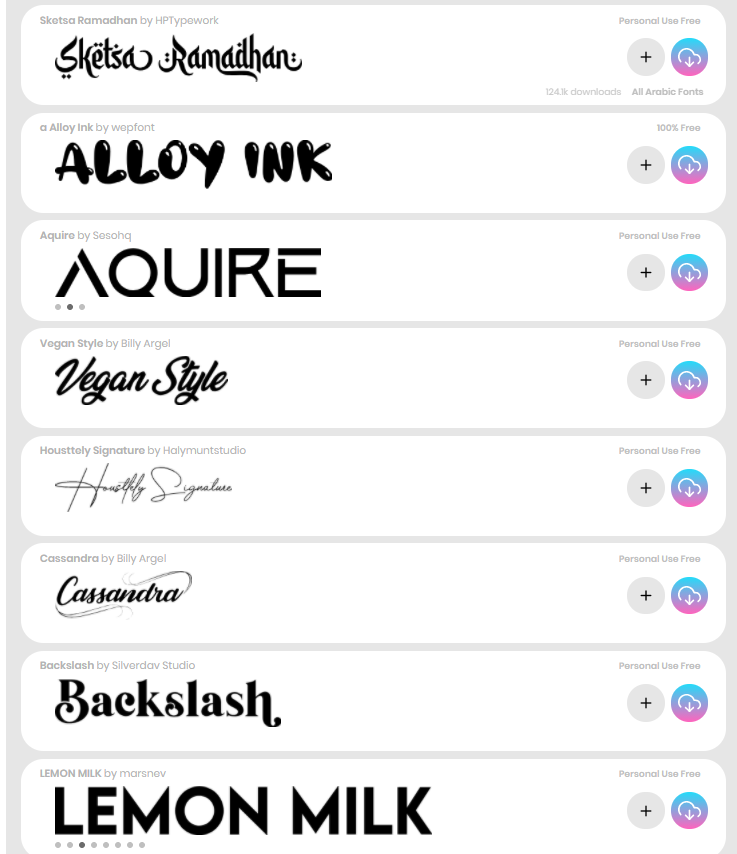Teachers Guide - Top 10 Free Fonts Download Resources