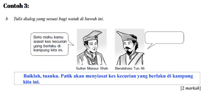 Bahasa Melayu Study Notes: Tulis Dialog