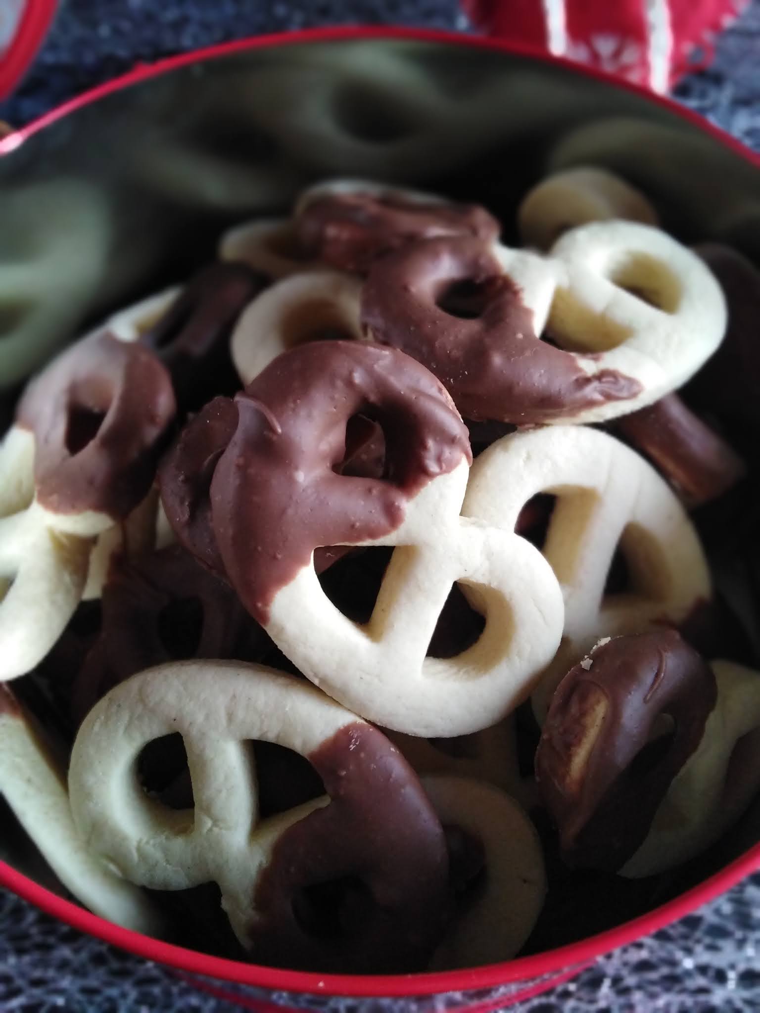 Bretzels au chocolat