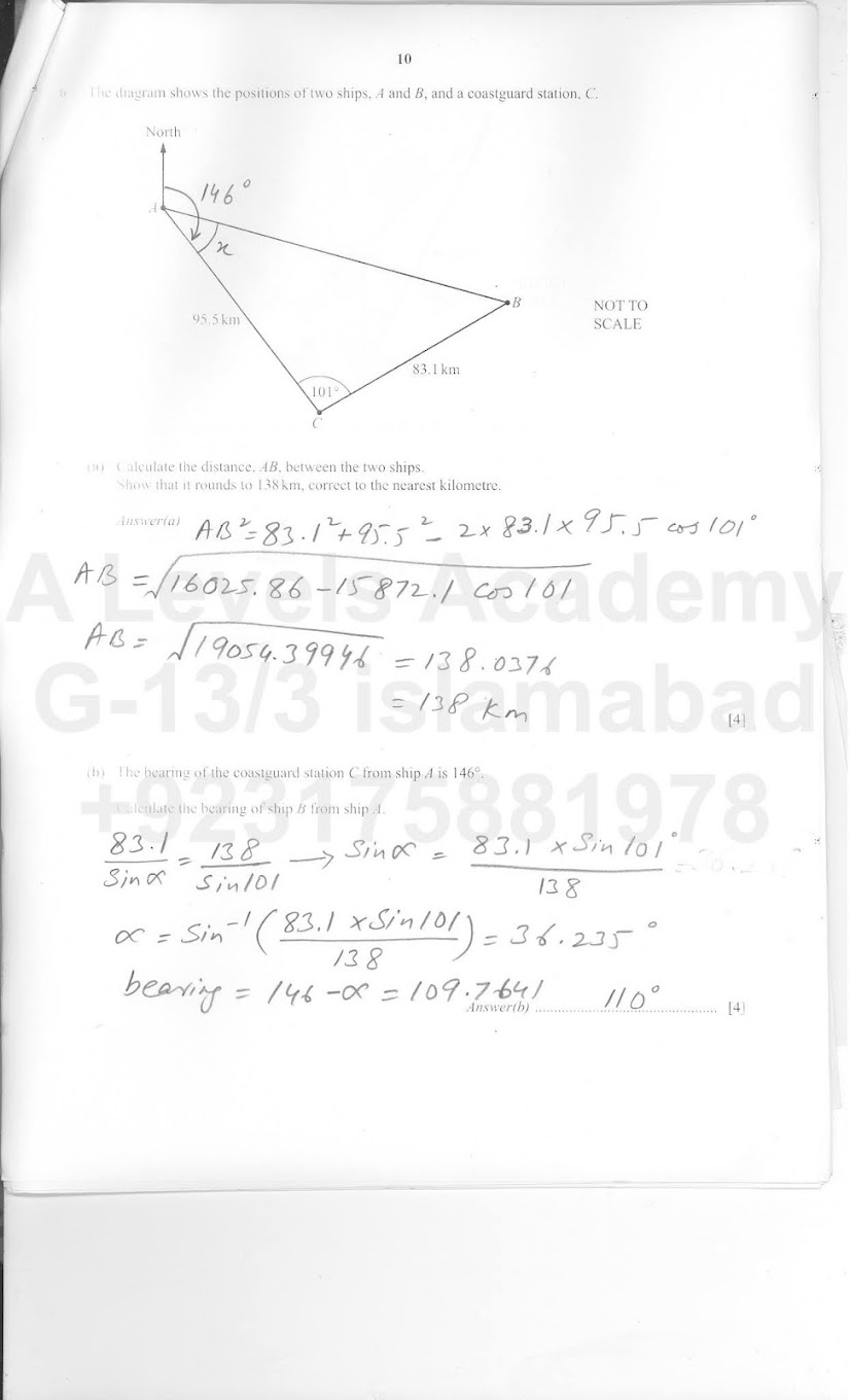 IGCSE Mathematics (0580) Solved Past Papers 2021-2004 Cell: +923175881978 A Levels Academy ...