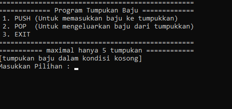 Contoh stack menggunakan array bahasa c ~ mramdan blog