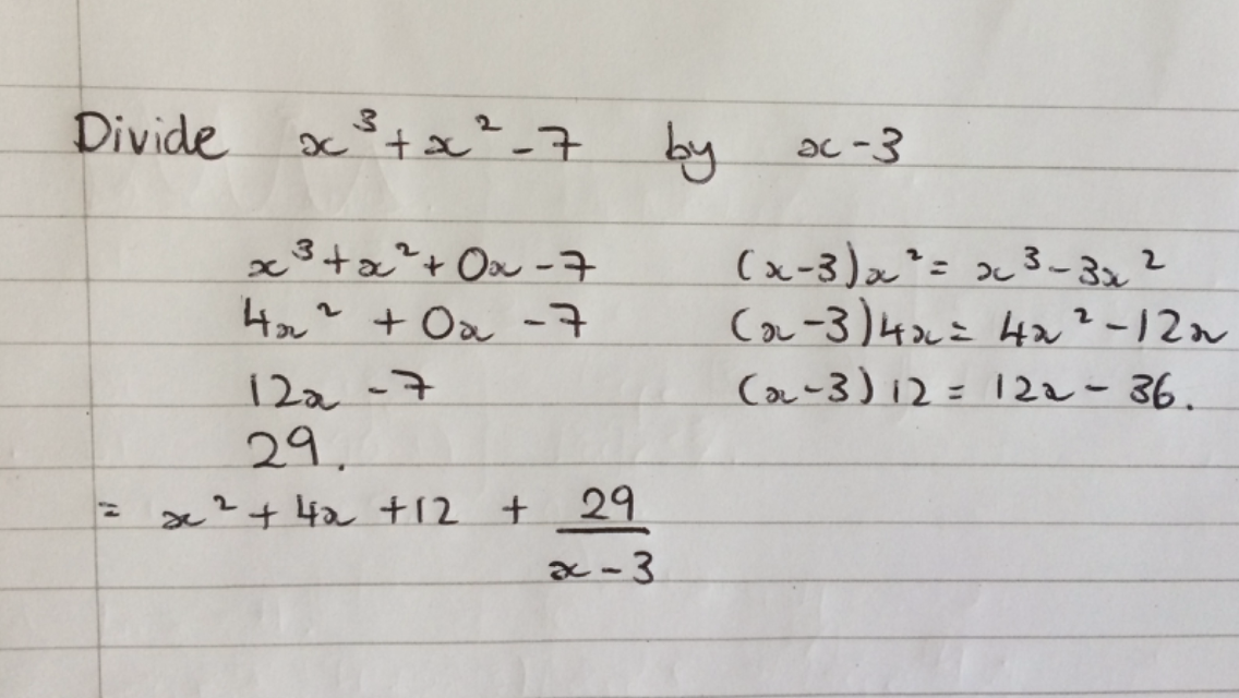 A Level Maths Tips: Long Division VS Remainder Theorem