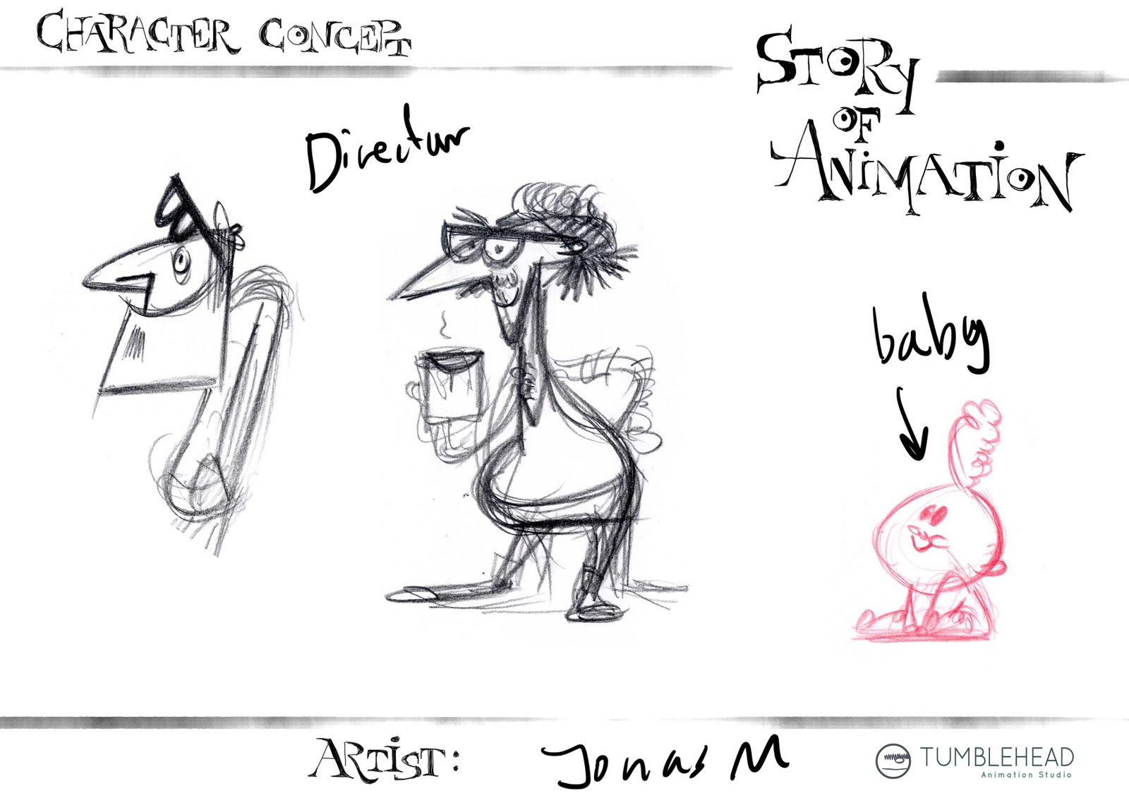 the Story of Animation: Week 2 - Monday - Character design brainstorm