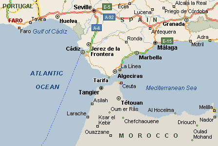 Cartina Spagna Tarifa | Cartina