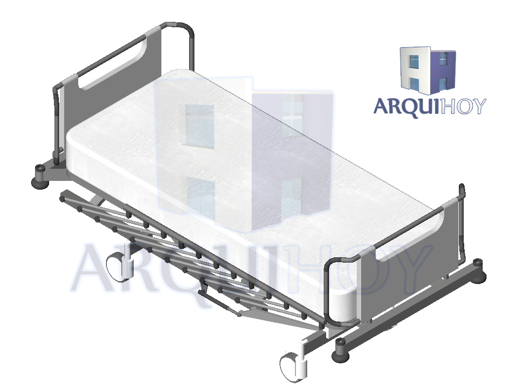 Familia Cama de Hospital / Family Bed of Hospital (RFA) | ArquiHoy-Revit