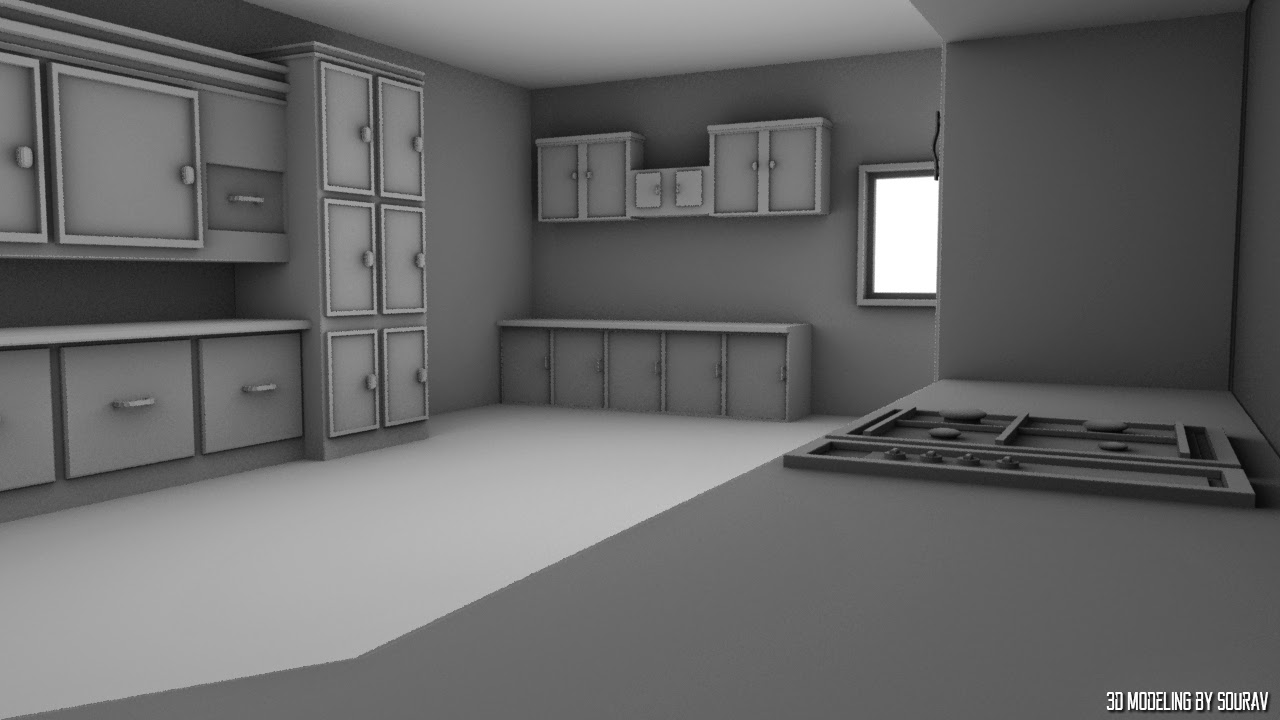 3D Works: Interior Modeling in Maya