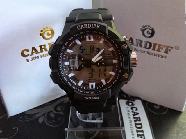 JAM TANGAN CARDIFF WATERPROOF: JAM CARDIFF SPORTY & TRENDY
