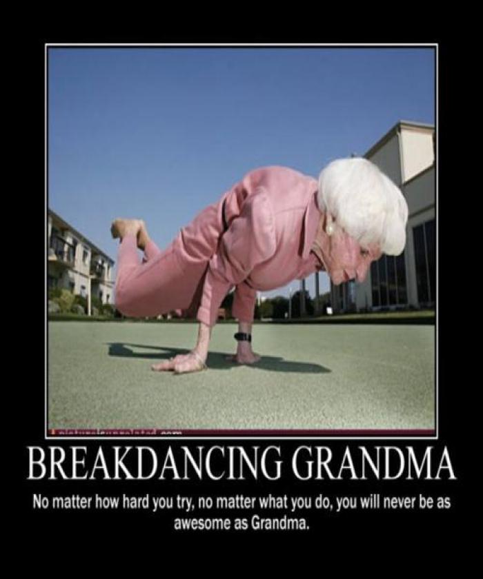 Funny Images : OMG....How Grandma breakdancing