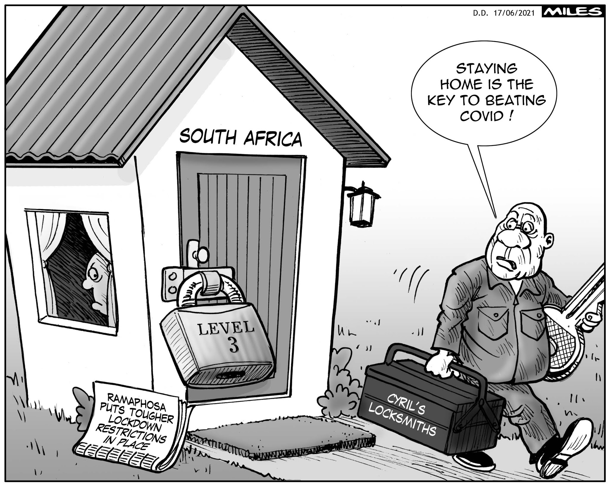 Cartoons by Miles: Lock ups and downs