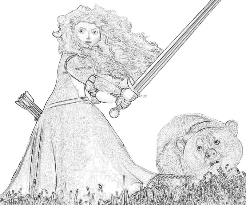 Disney Pixar Brave Merida Face | Surfing