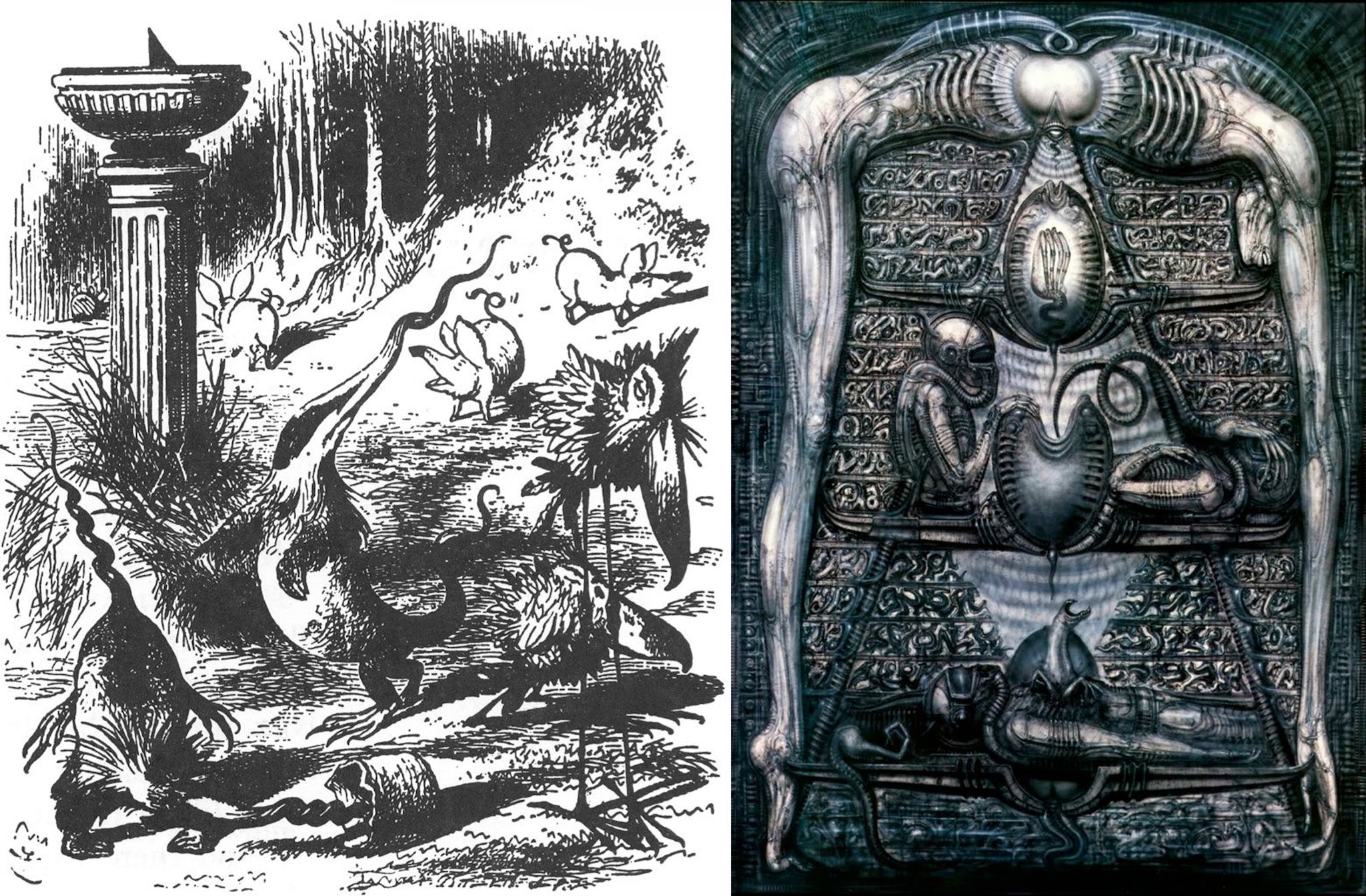 Alien Explorations: Alien life cycle hieroglyphics (work 384) (1978) by ...