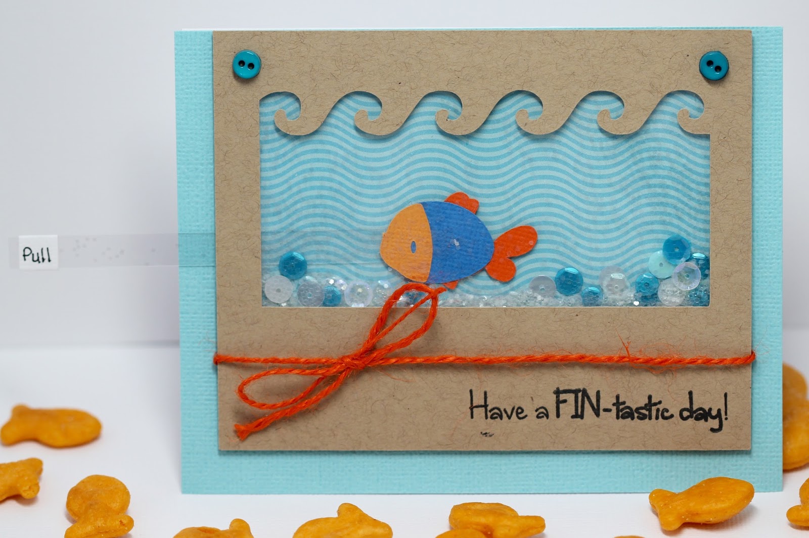 This and That: Sliding fish Card