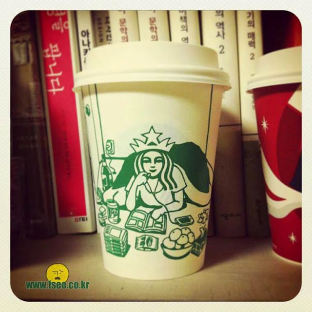 25 Ilustrasi Aksi Bersahaja Maskot Starbucks Apabila Keluar Dari Kepompong