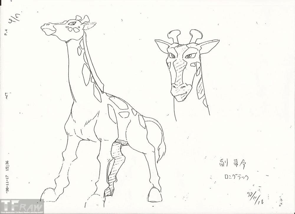 Beast Wars Neo Model Sheets