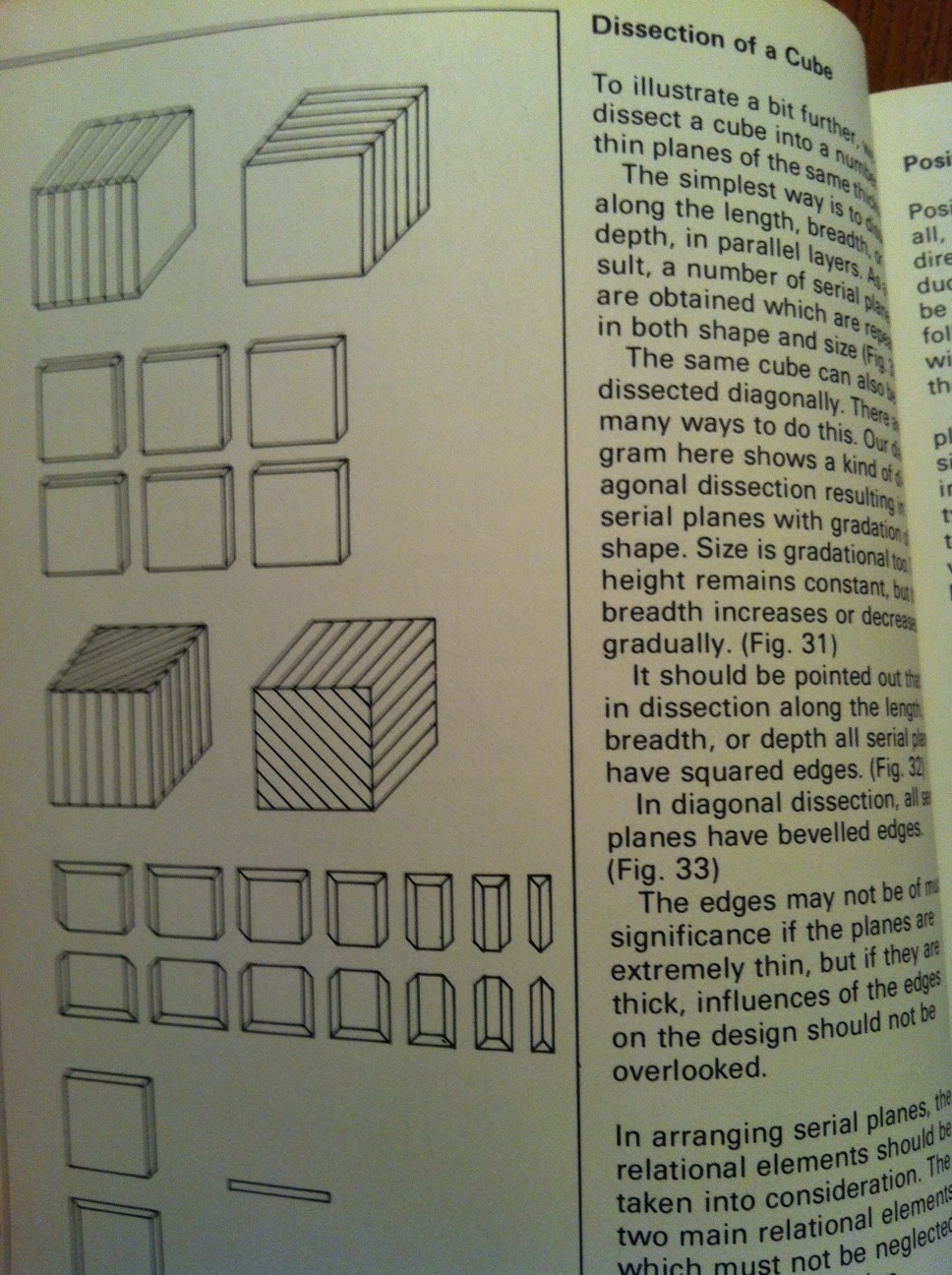 Until the End of Design: Diagonal dissection of a cube