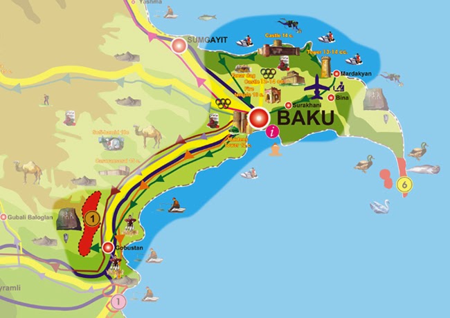 Travelblogger: Városlátogatások: Baku Azerbajdzsán fővárosa