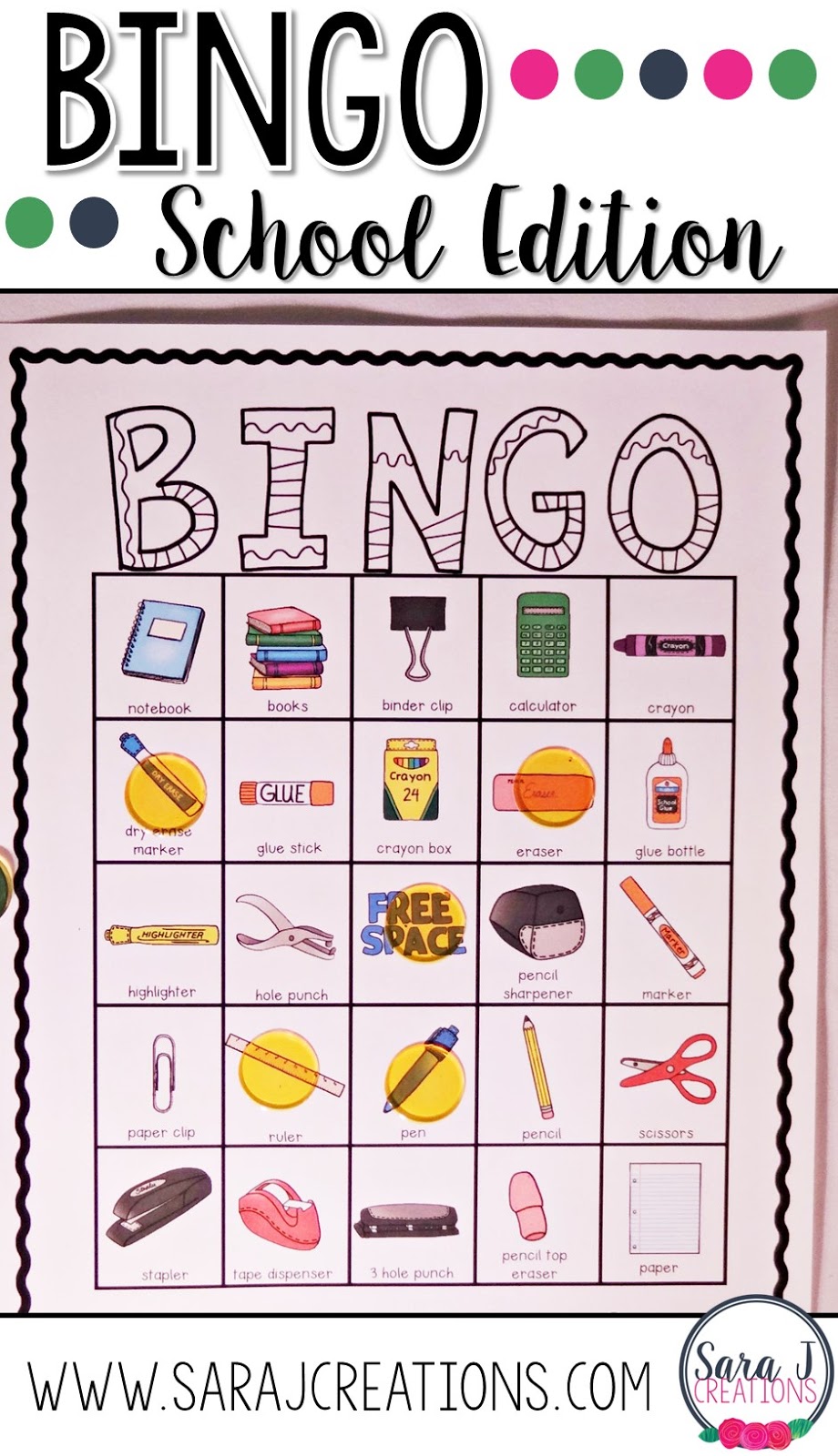 Play Bingo All Year Long | Sara J Creations