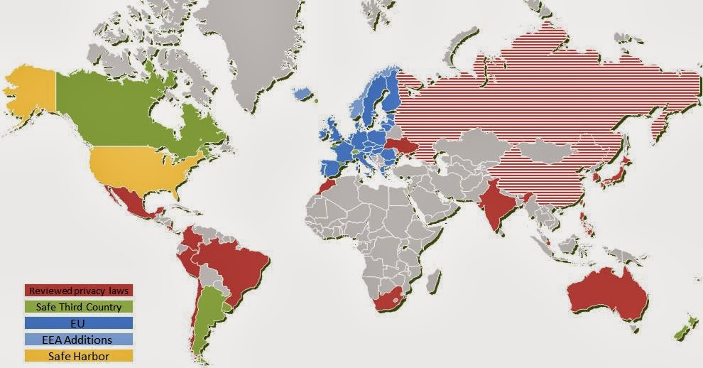 With the head in the Cloud: The international POV on Data Privacy laws