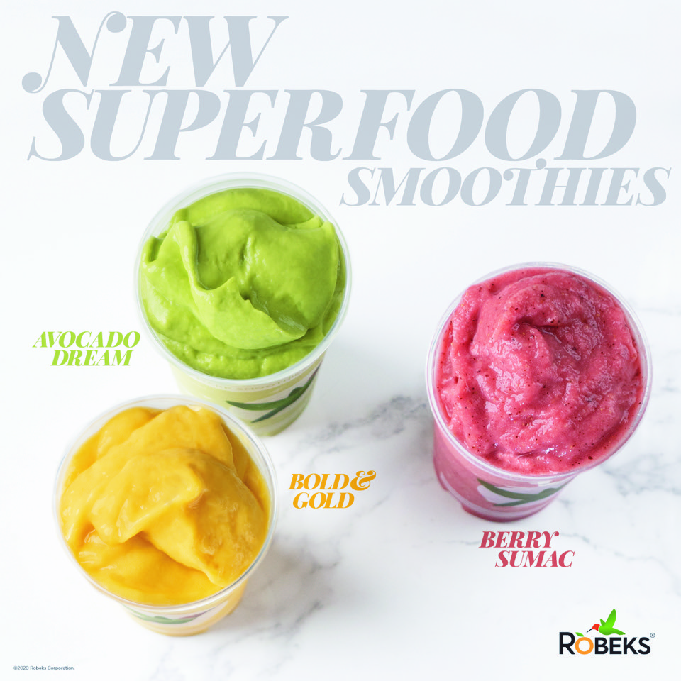 Robeks Introduces Three New Superfood Smoothies, Delivery Program Via ...