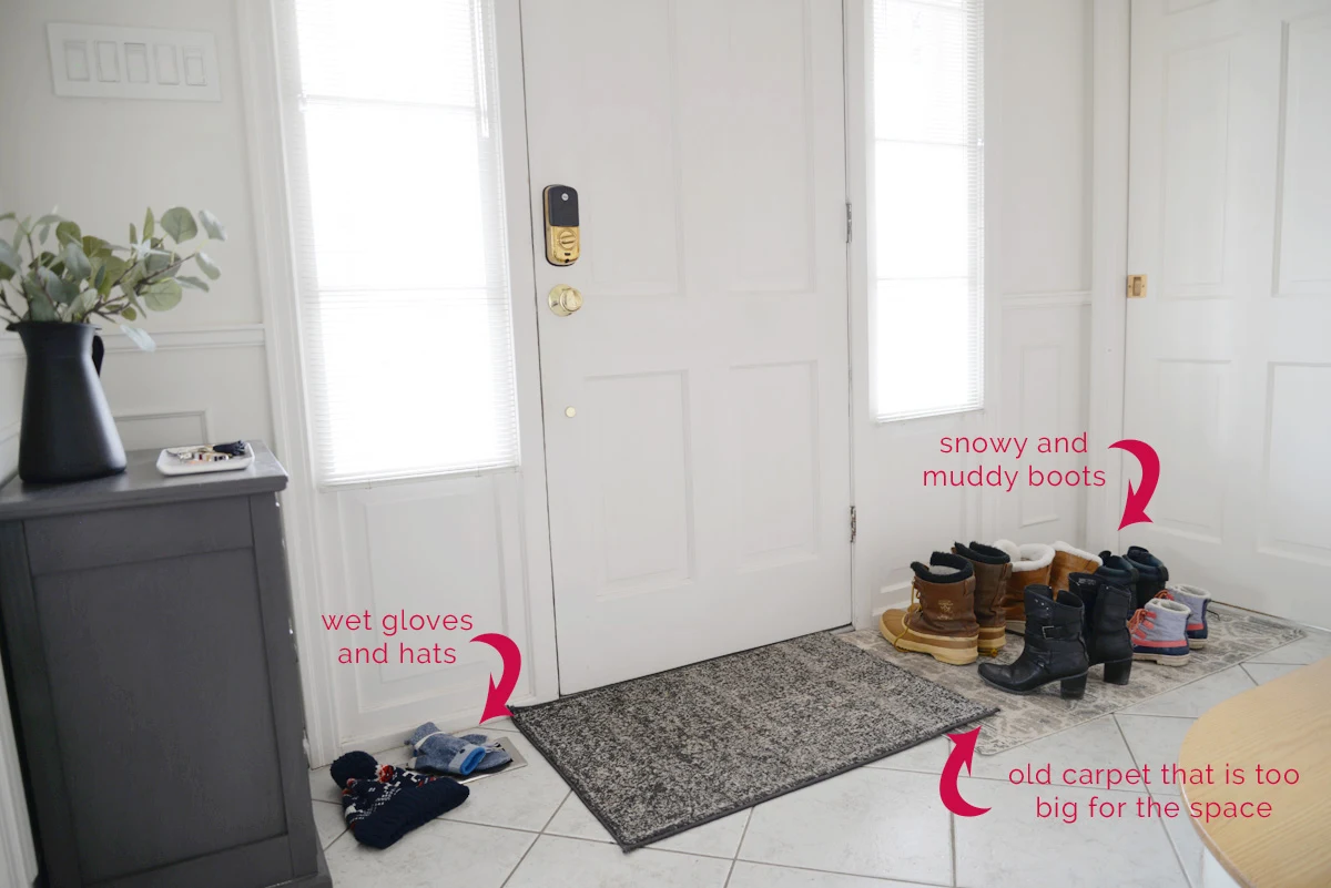 Easy Ways to Freshen Up Your Winter Entry - Rambling Renovators