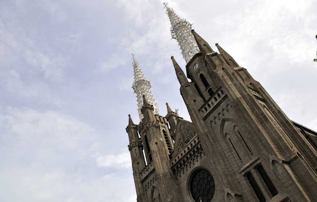 Heboh sketsa gambar gereja katedral Gif - Sketsakusd