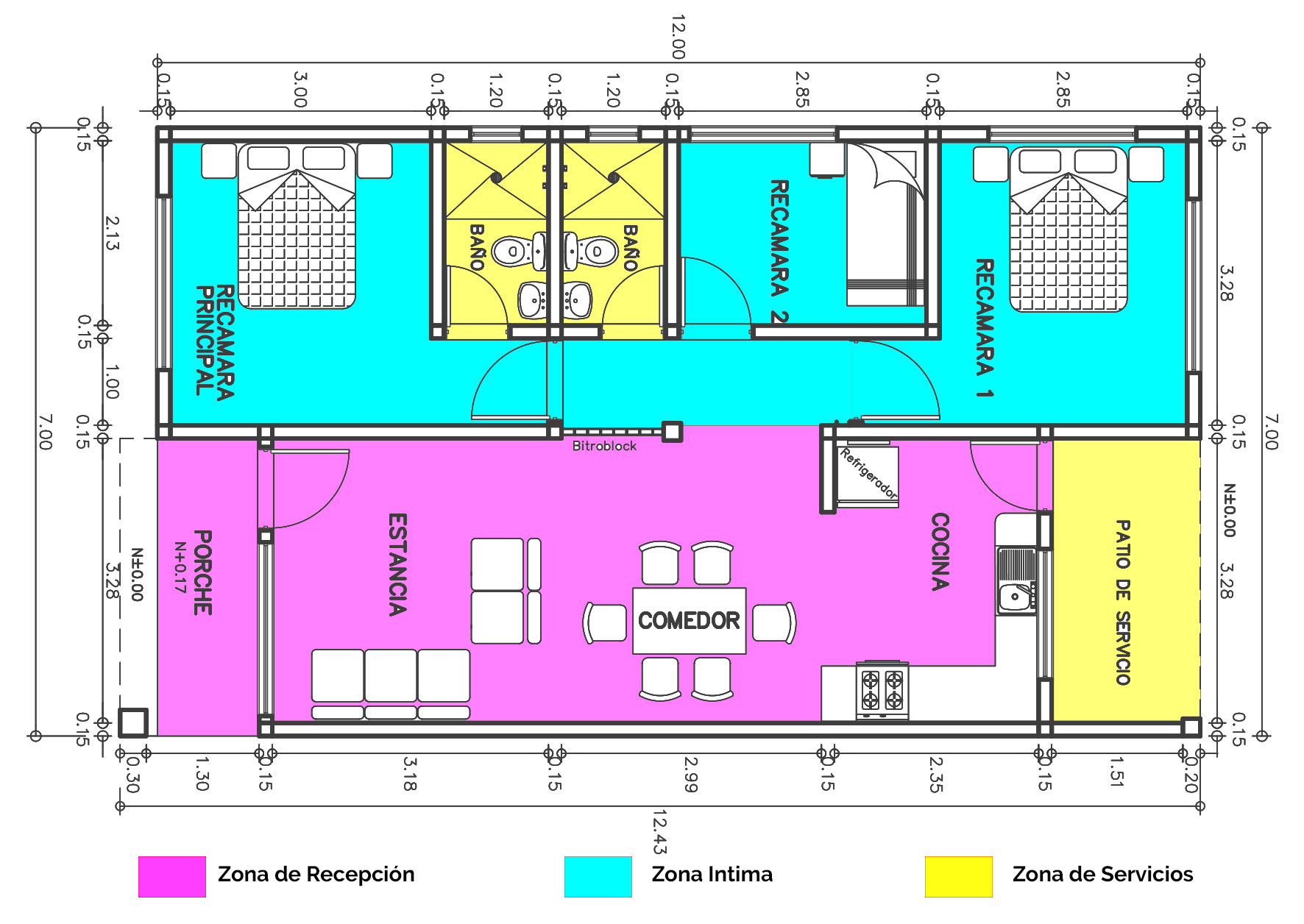 Plano De Casa En L Con Medidas Planos De Casas Planos De Casa My XXX