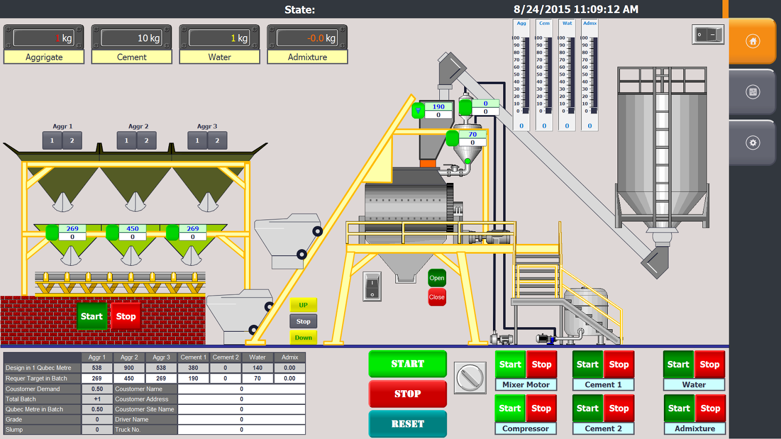 PRECISION Technologies Ltd: Ready mixed Concrete Baching Plant Fully ...