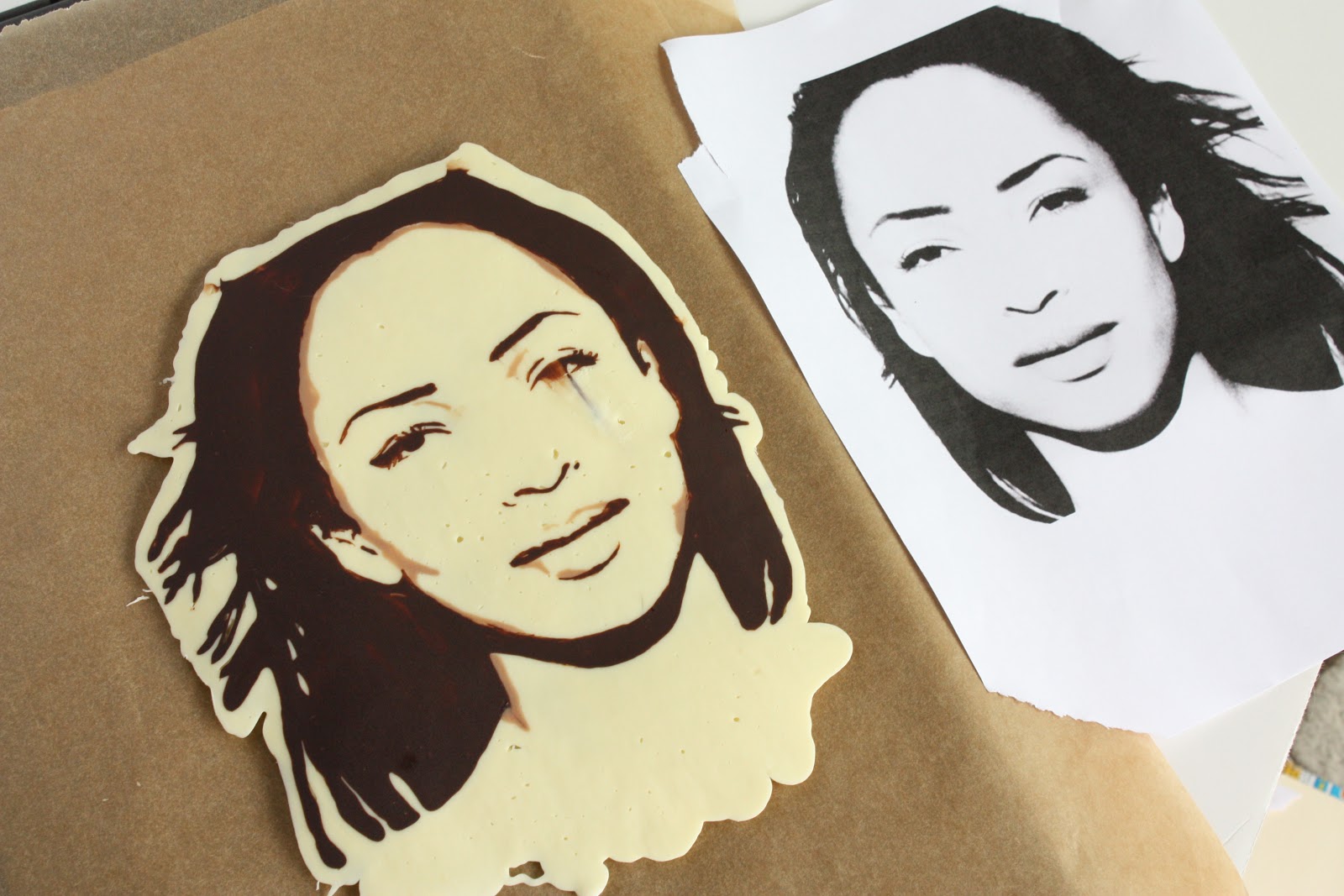 Our Eyes Eat First: Painting a Portrait..... with Chocolate!