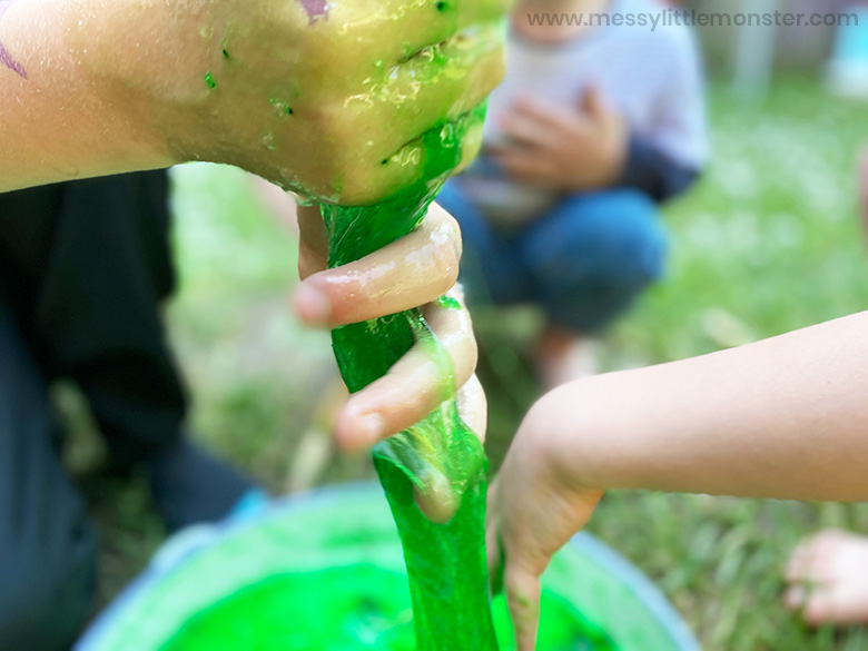 Slime Sensory Bin Snake Swamp - Messy Little Monster