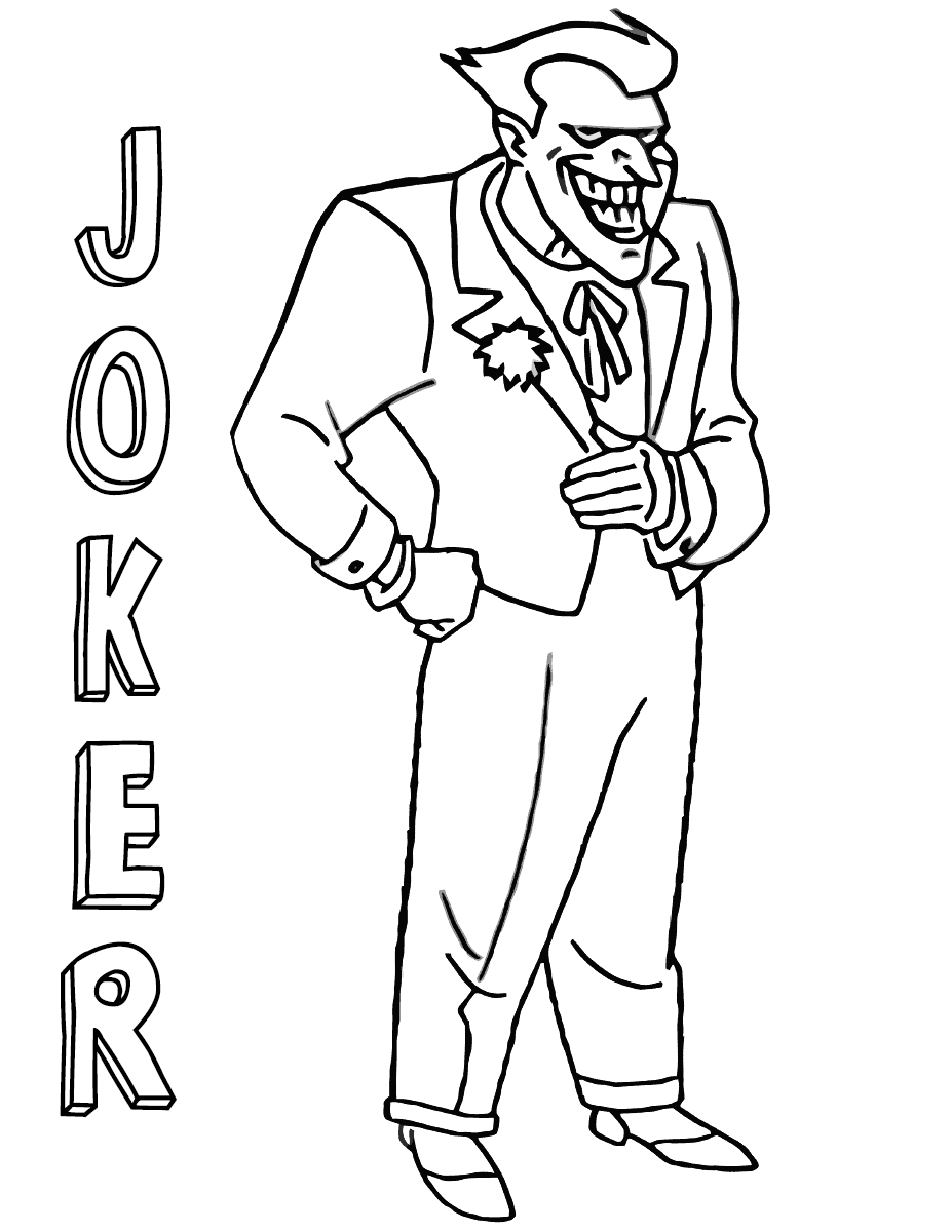 Joker Coloring Pages ~ Coloring Print