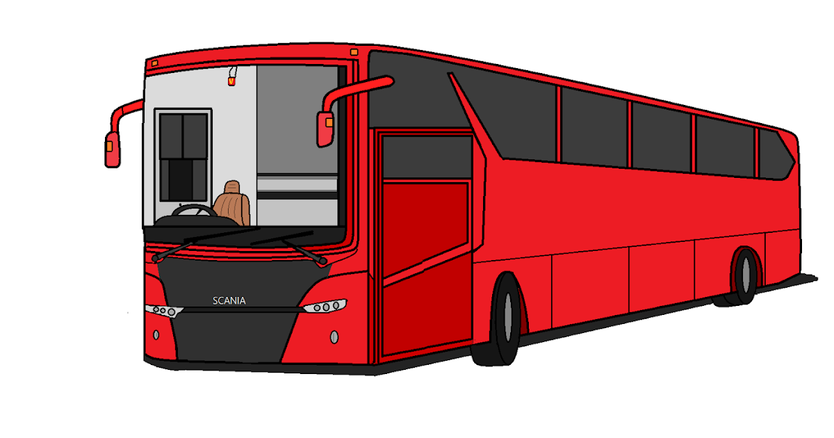MS Paint Drawings: How To Draw a 3D Scania BUS in MS Paint
