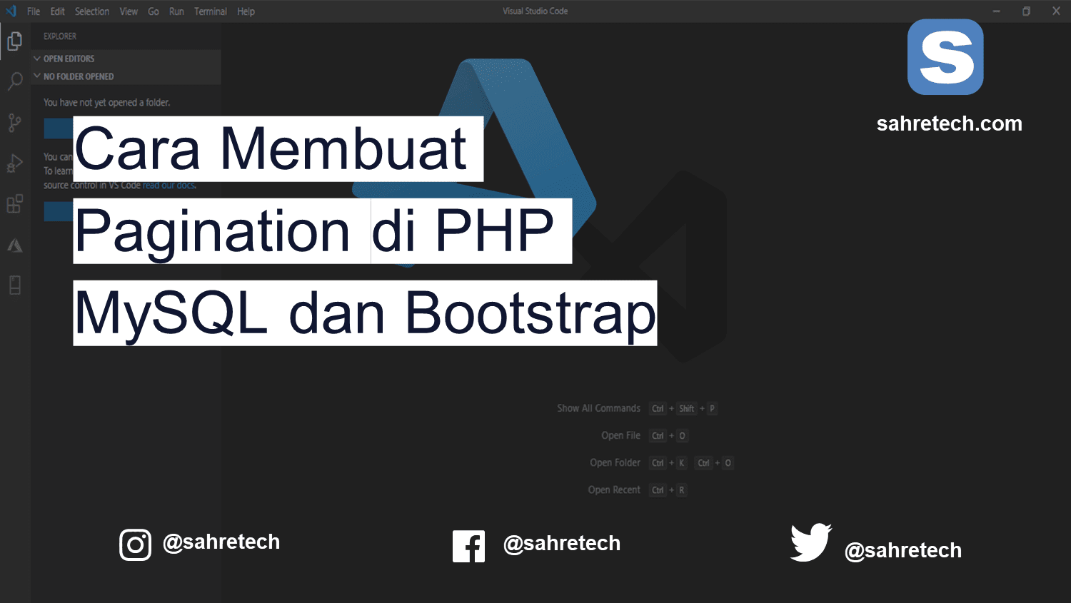 Cara Membuat Pagination PHP MySQL dan Bootstrap - Sahretech Cara Membuat Pagination PHP MySQL dan Bootstrap - Sahretech