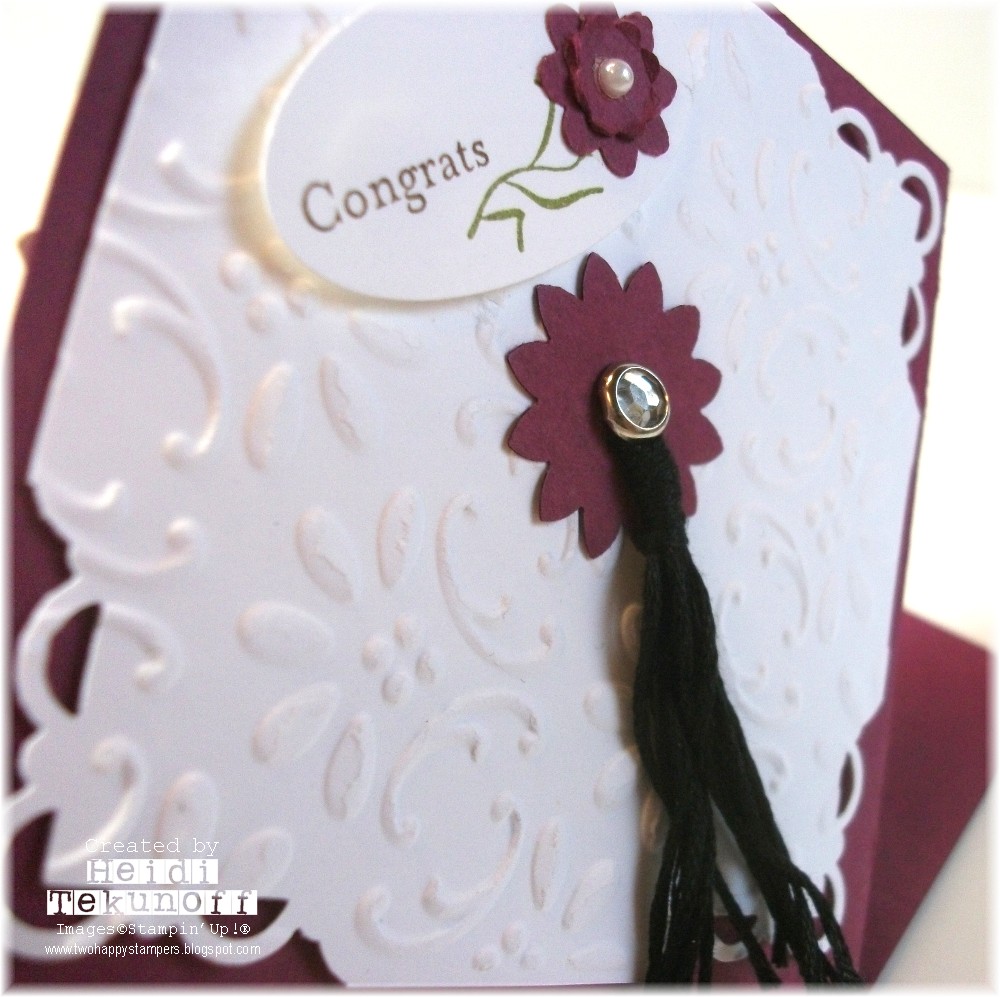 Two Happy Stampers: Graduation Card Tutorial