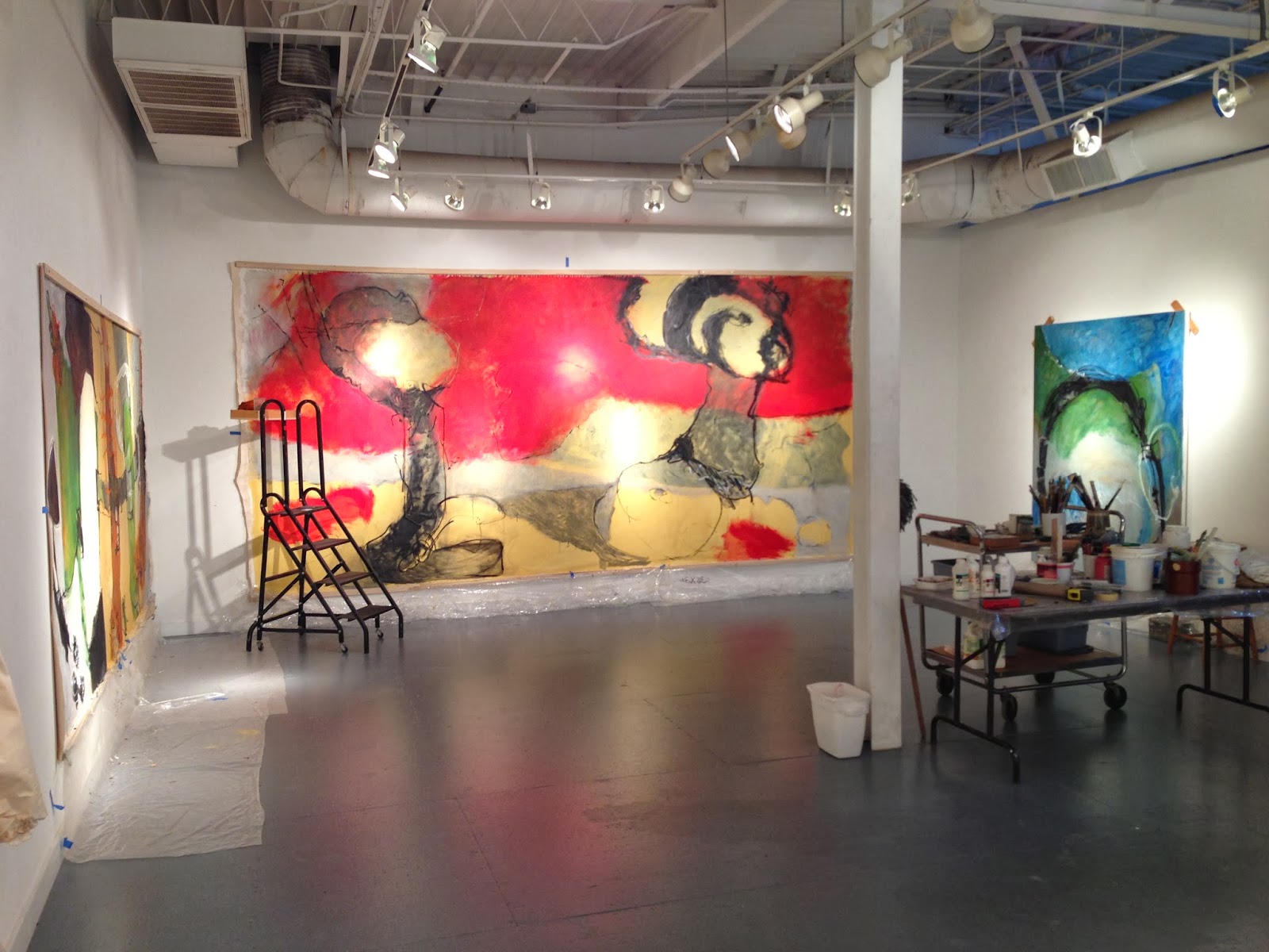 if ART Gallery: LAURA SPONG & EILEEN BLYTH The Big Paint Installation ...