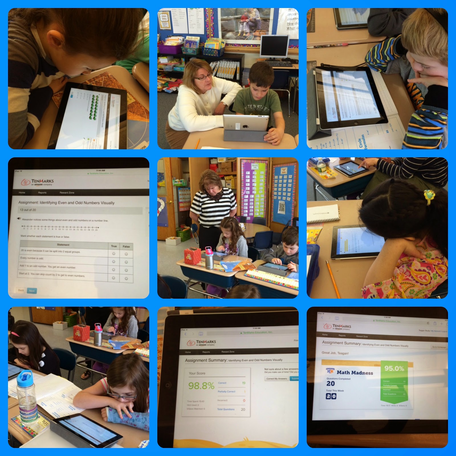 Digital Learning in Middleton: TenMarks Math Program