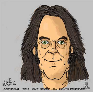 Mike Spicer Cartoonist / Caricaturist.: Neil Young(er),