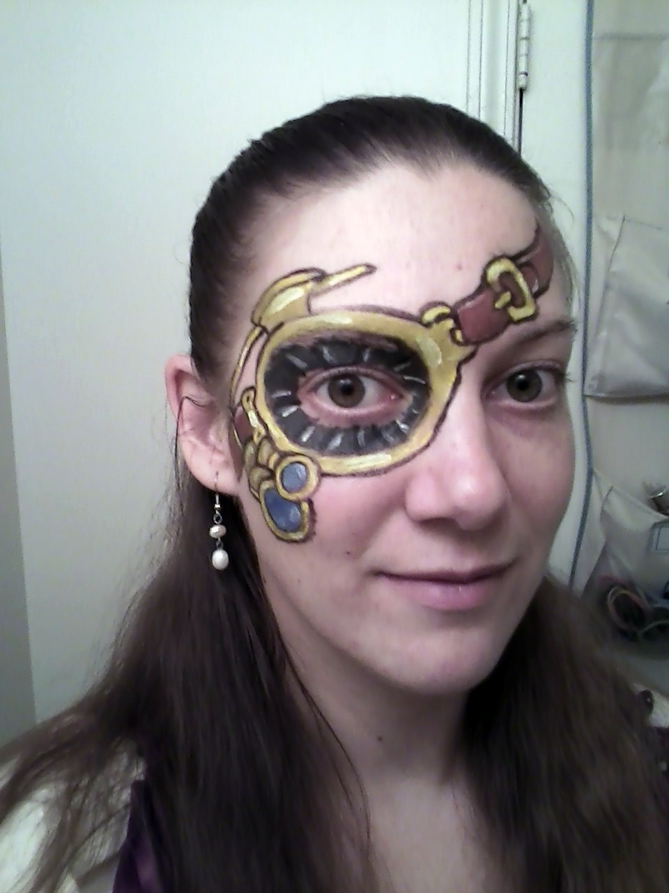 Pen to Ink Face Painting: Steampunk Inventor