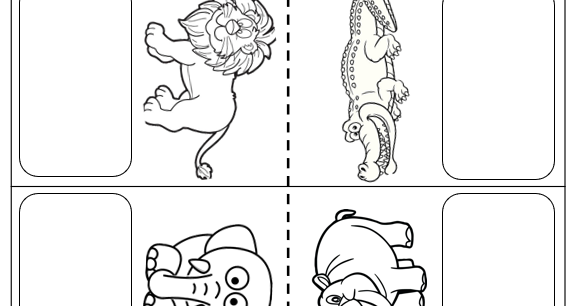 Animals Mini Book Template